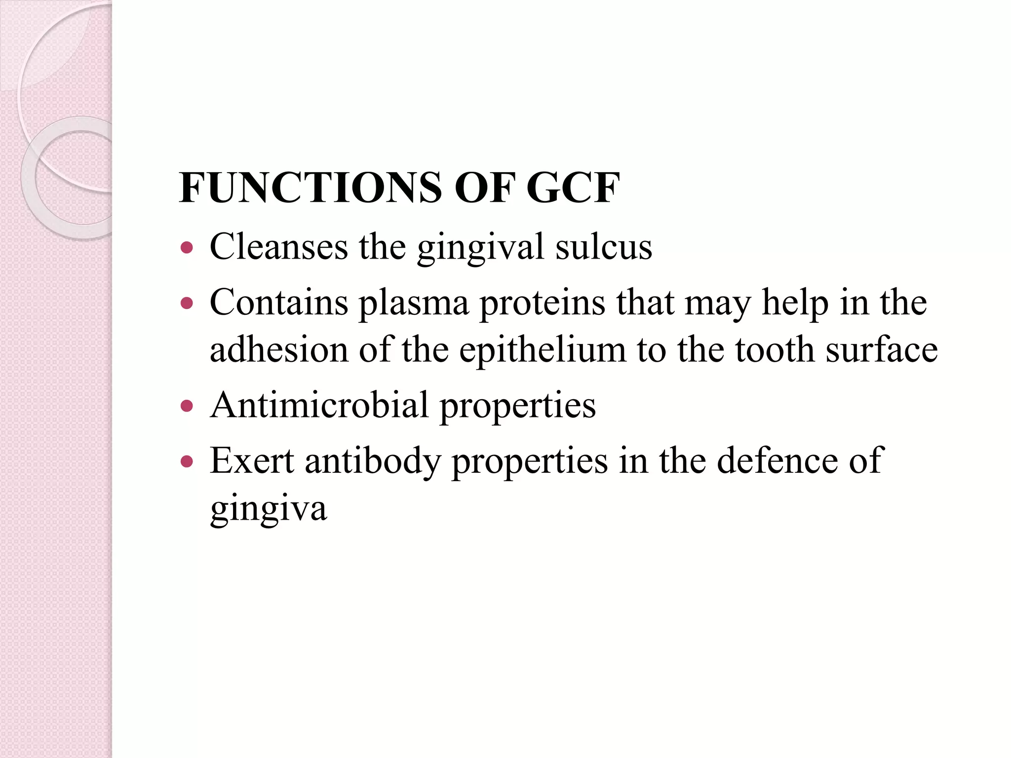 Gingival crevicular fluid in health and disease | PPTX