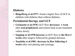 Gingival crevicular fluid in health and disease | PPTX