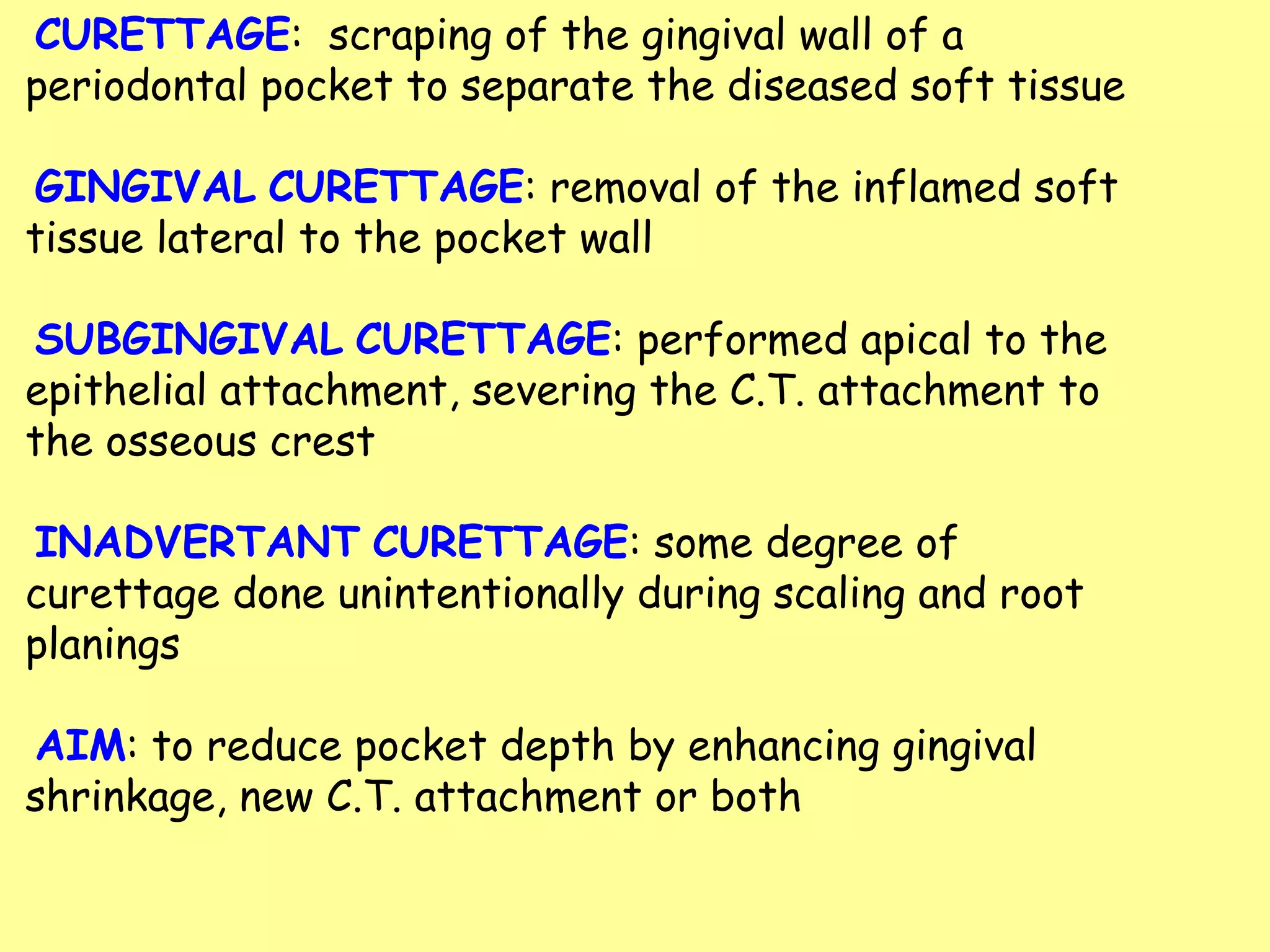 Gingival curettage | PPT