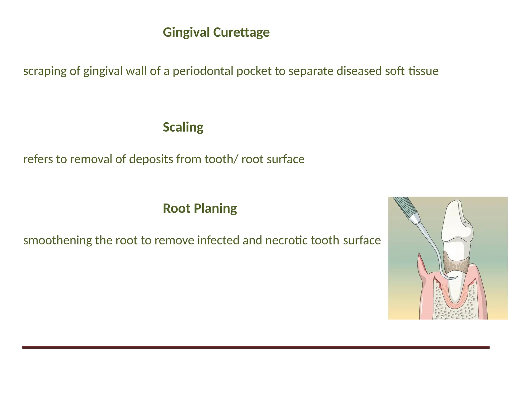 Gingival Curettage in periodontal pockets | PPTX