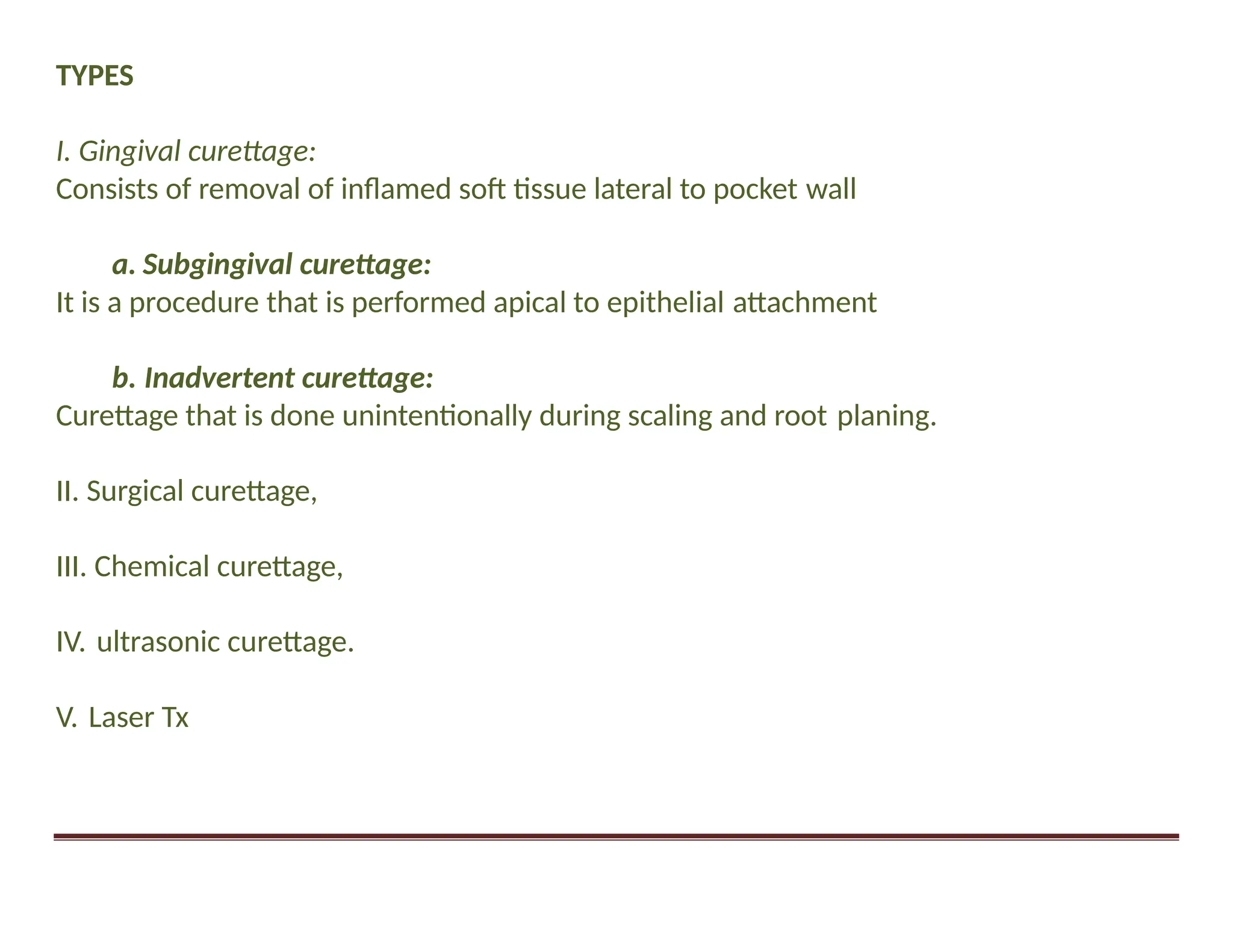 Gingival Curettage in periodontal pockets | PPTX