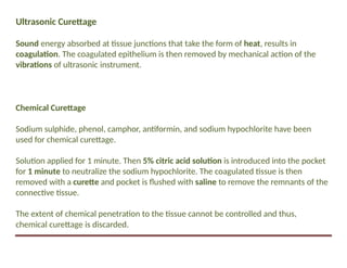 Gingival Curettage in periodontal pockets | PPTX