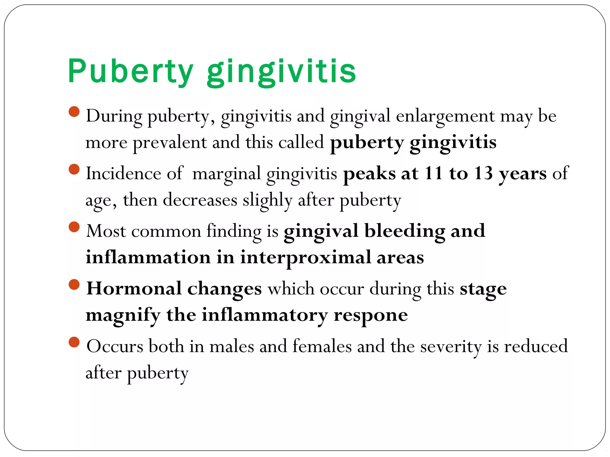 Gingival diseases in children | PPT
