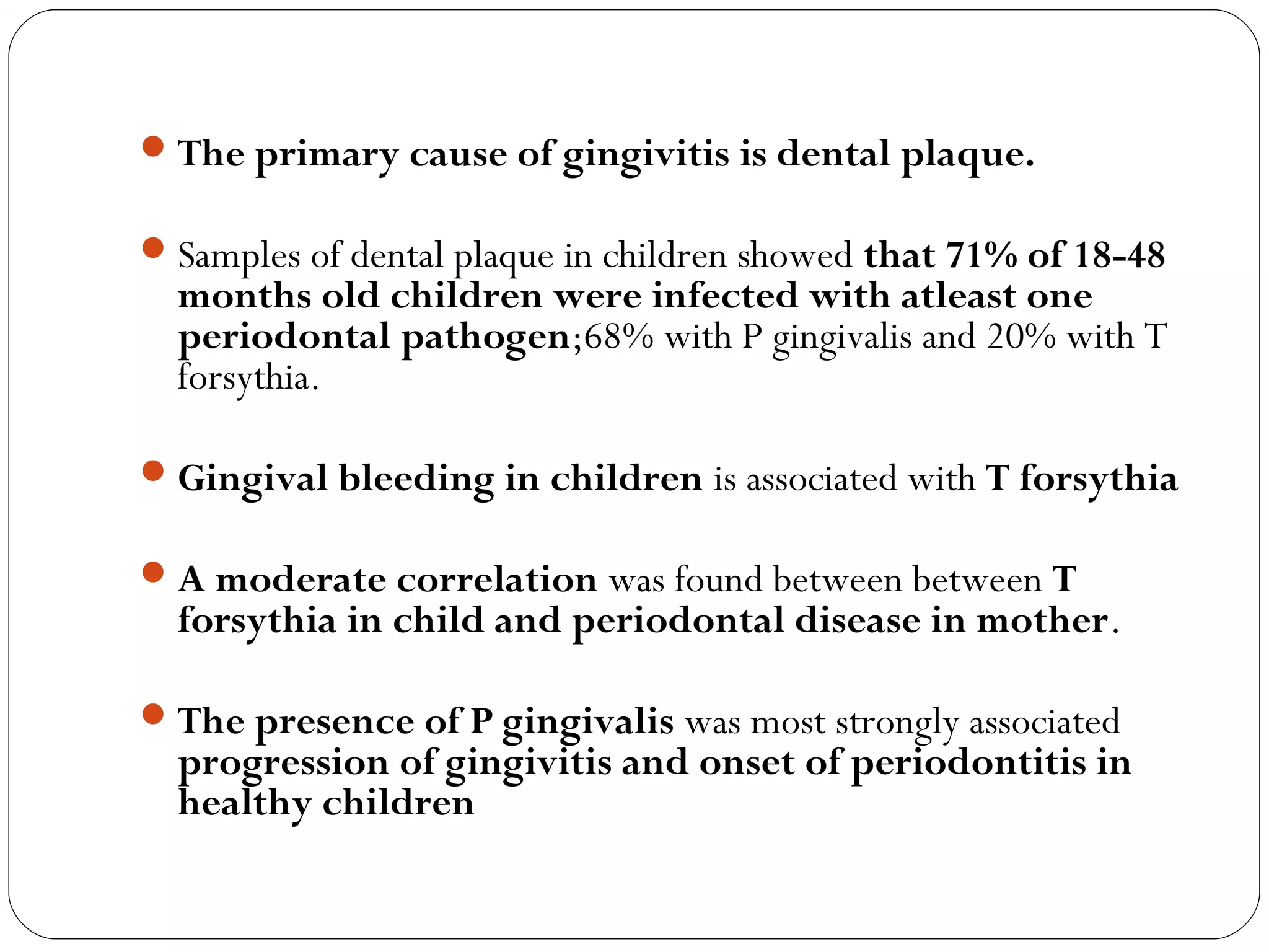 Gingival diseases in children | PPT