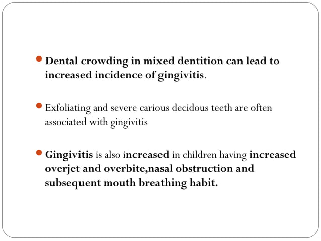Gingival diseases in children | PPT