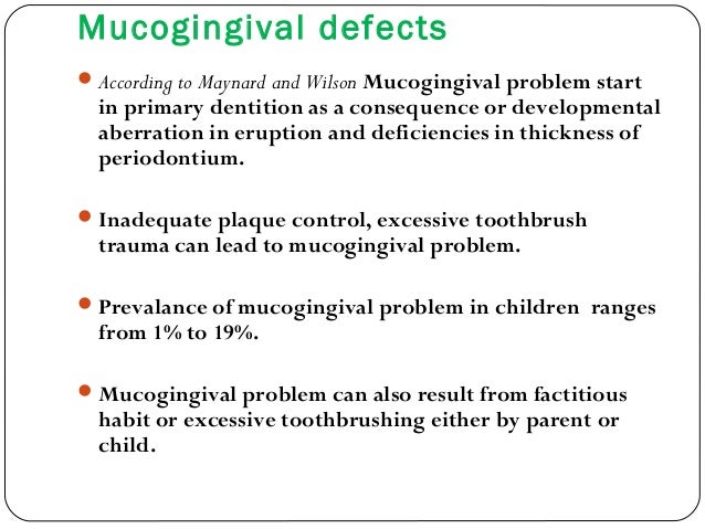 Gingival diseases in children