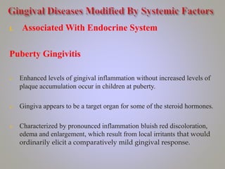 Gingival diseases in children | PPTX
