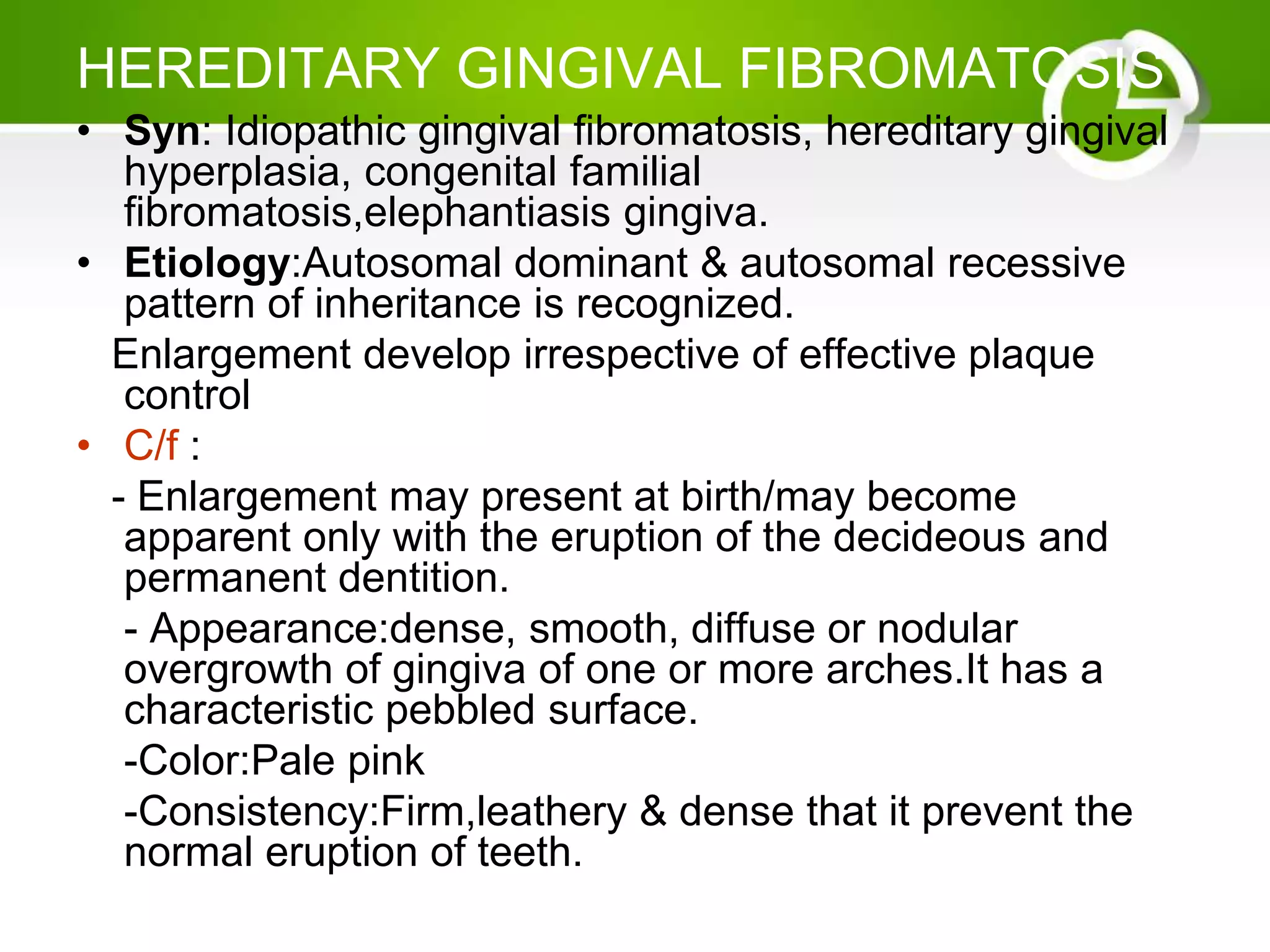 Gingival enlargement | PPTX