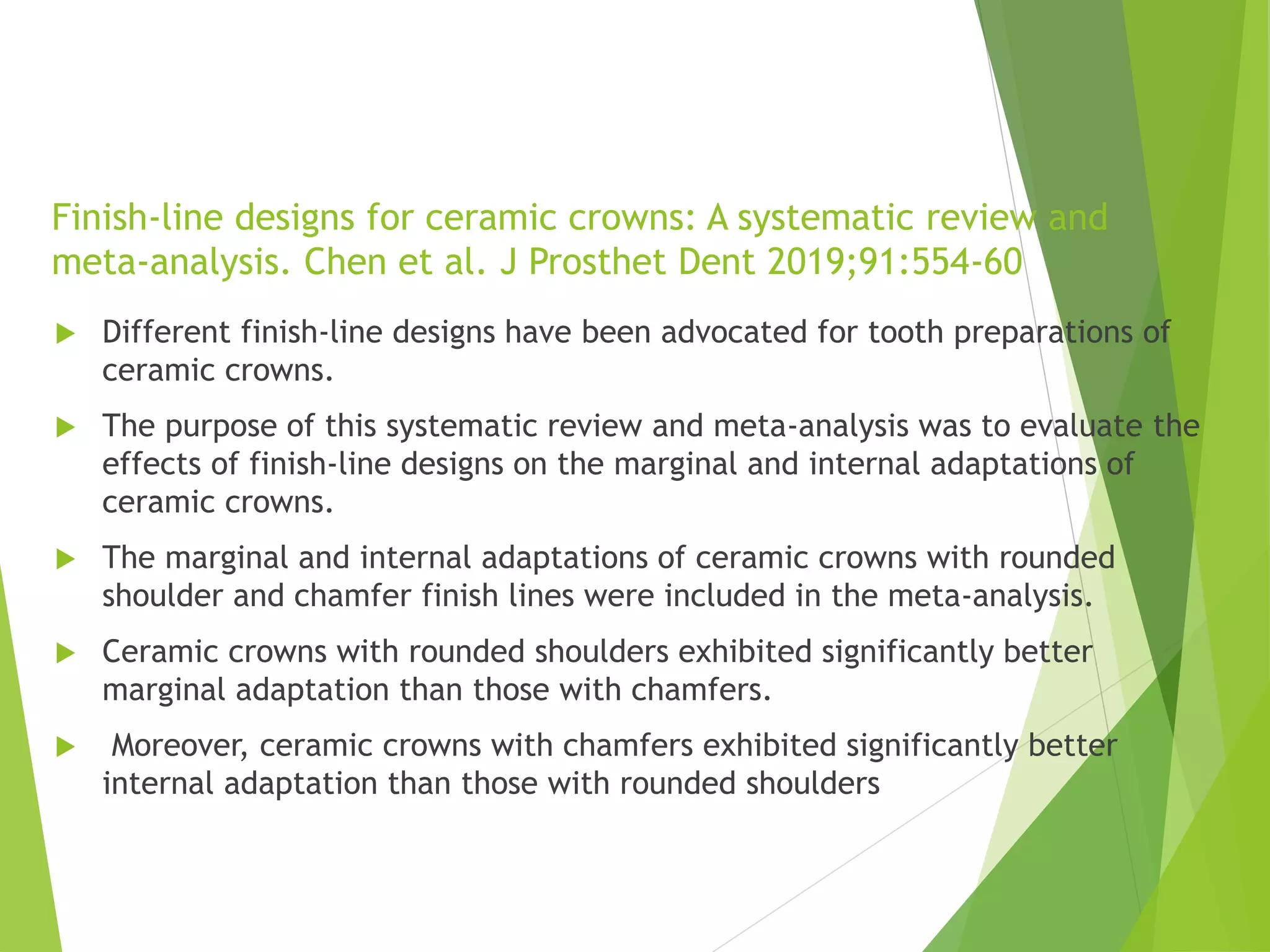 Gingival finish lines in fixed prosthodontics | PPT