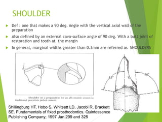 Gingival finish lines in fixed prosthodontics | PPT
