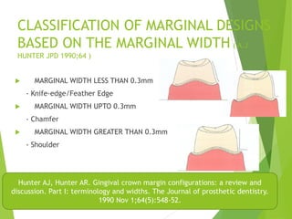 Gingival finish lines in fixed partial denture(FPD) with references | PDF