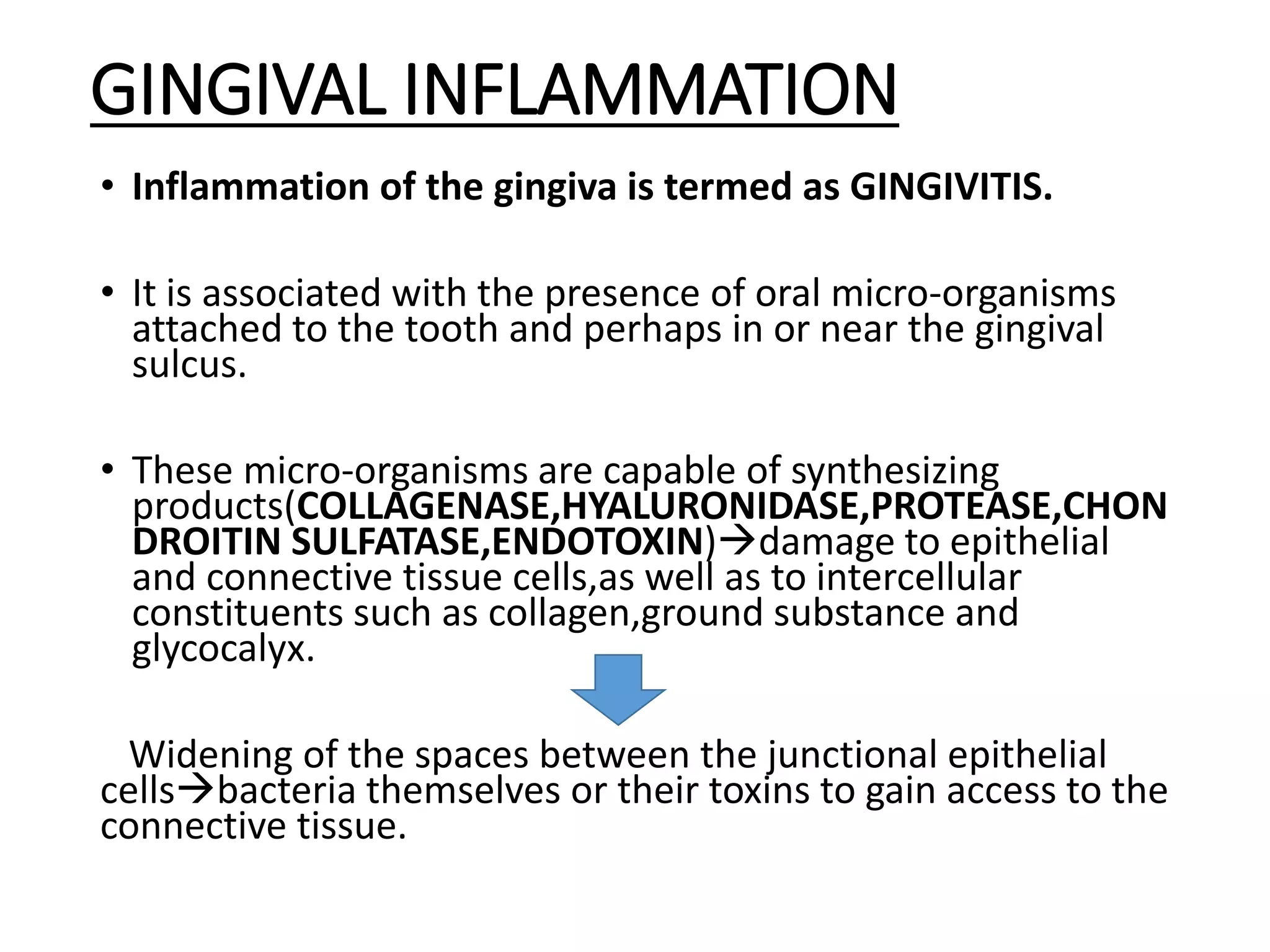 GINGIVAL INFLAMMATION | PPTX