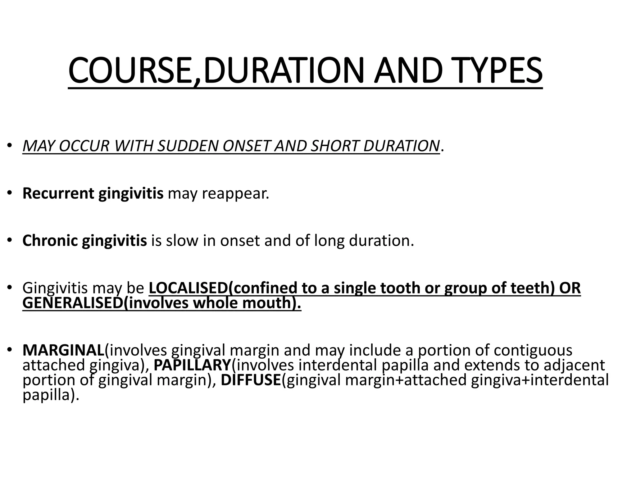 GINGIVAL INFLAMMATION | PPTX