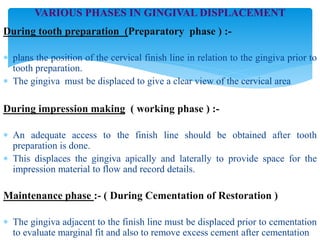 Gingival tissue management | PPTX