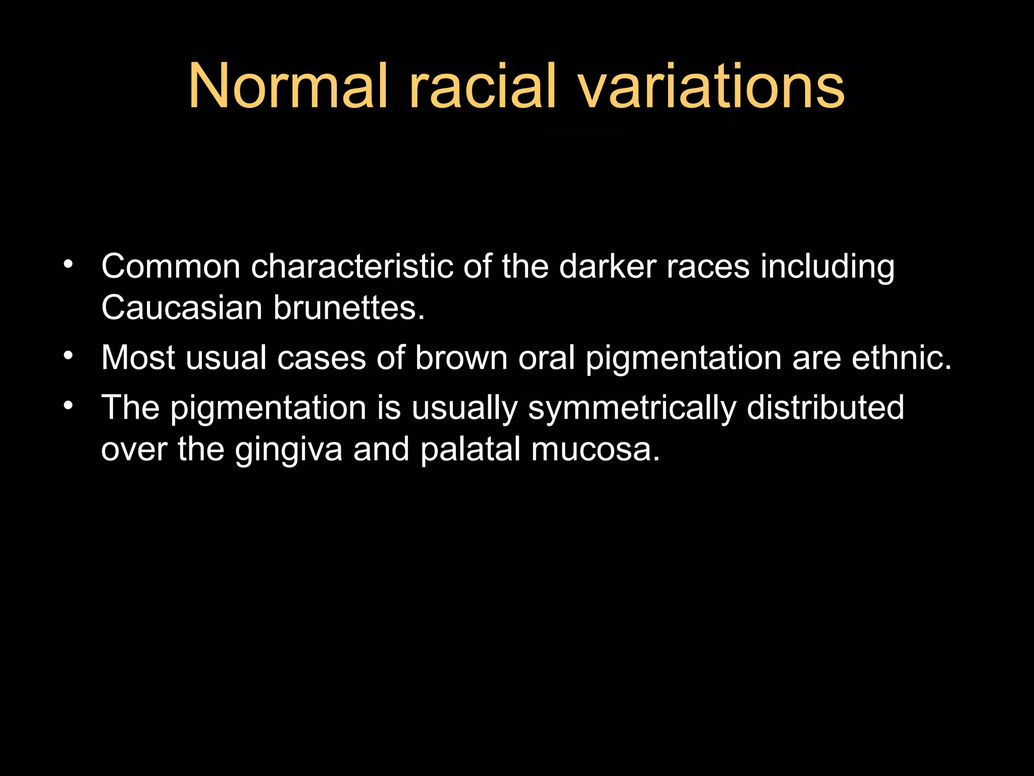 Gingival pigmentation | PPT