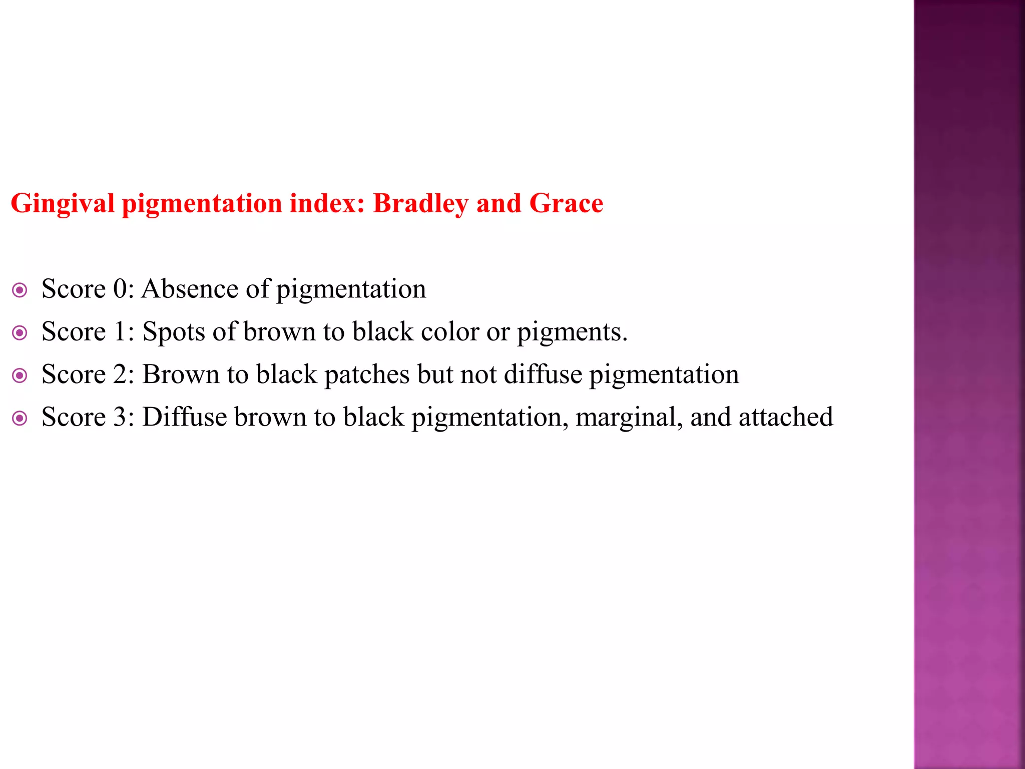 Gingival pigmentation.... | PPTX