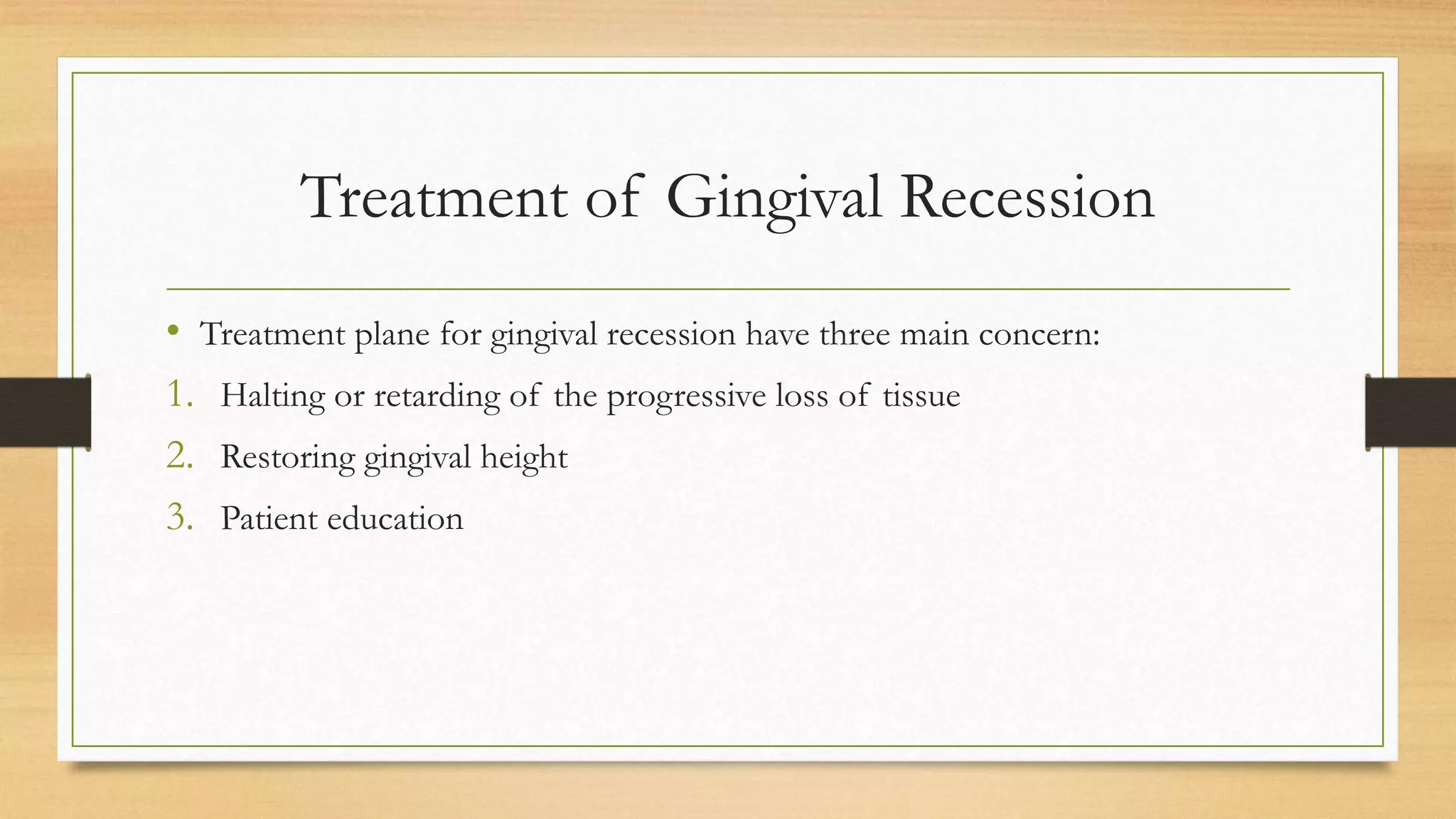Gingival Recession, Gums Recession, | PPTX
