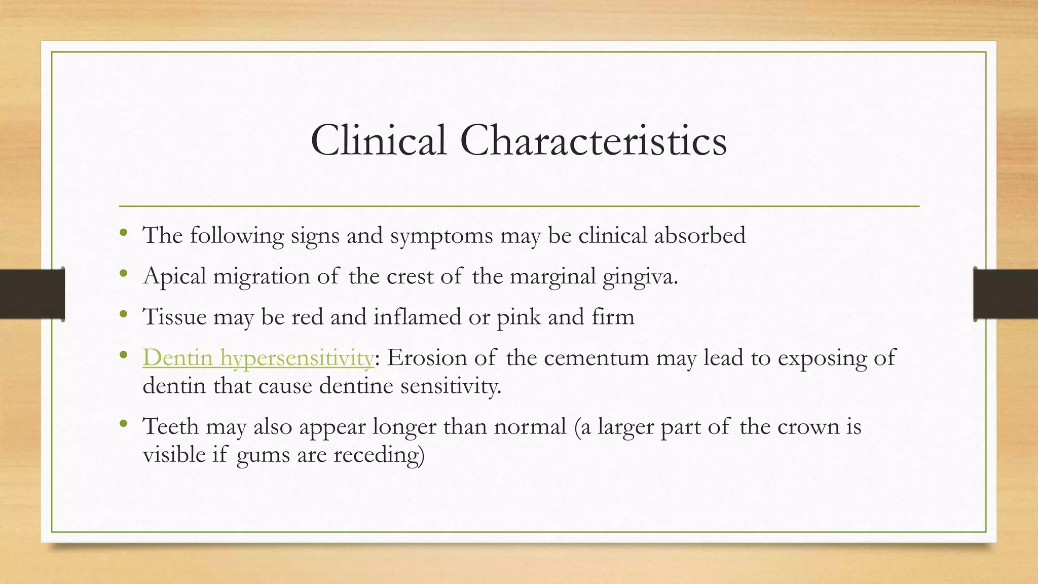 Gingival Recession, Gums Recession, | PPTX