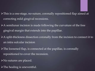 Gingival recession aries | PPTX