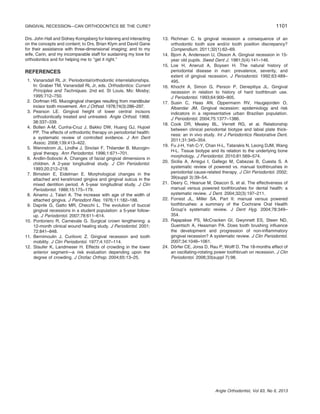 Gingival recession—can orthodontics be a cure? evidence from a case ...