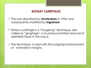 GINGIVAL RETRACTION in removable partial denture prosthodontics | PPTX