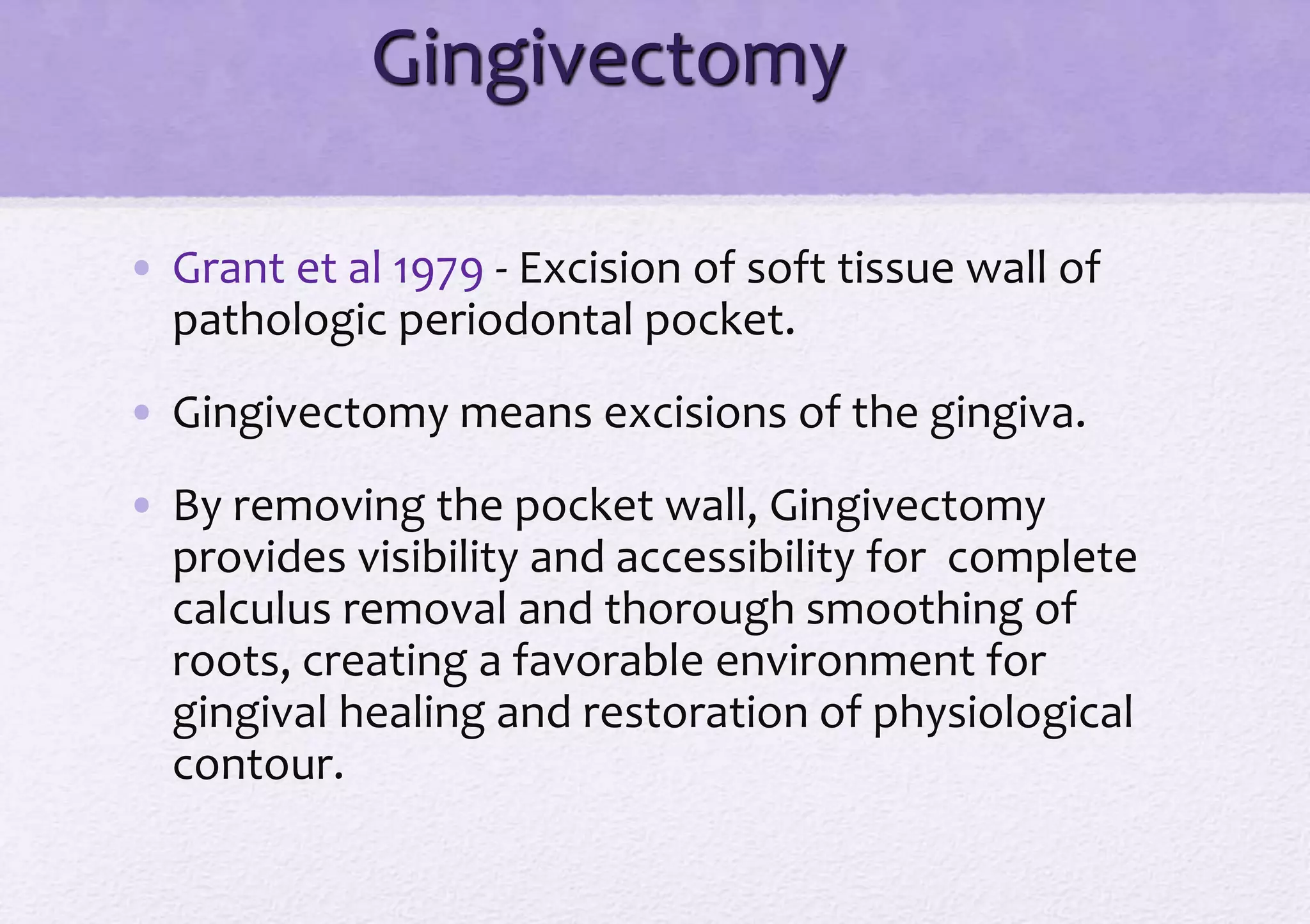 Gingival surgical techniques | PPTX