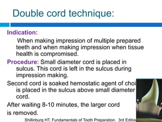 Gingival tissue displacement in fpd | PPTX