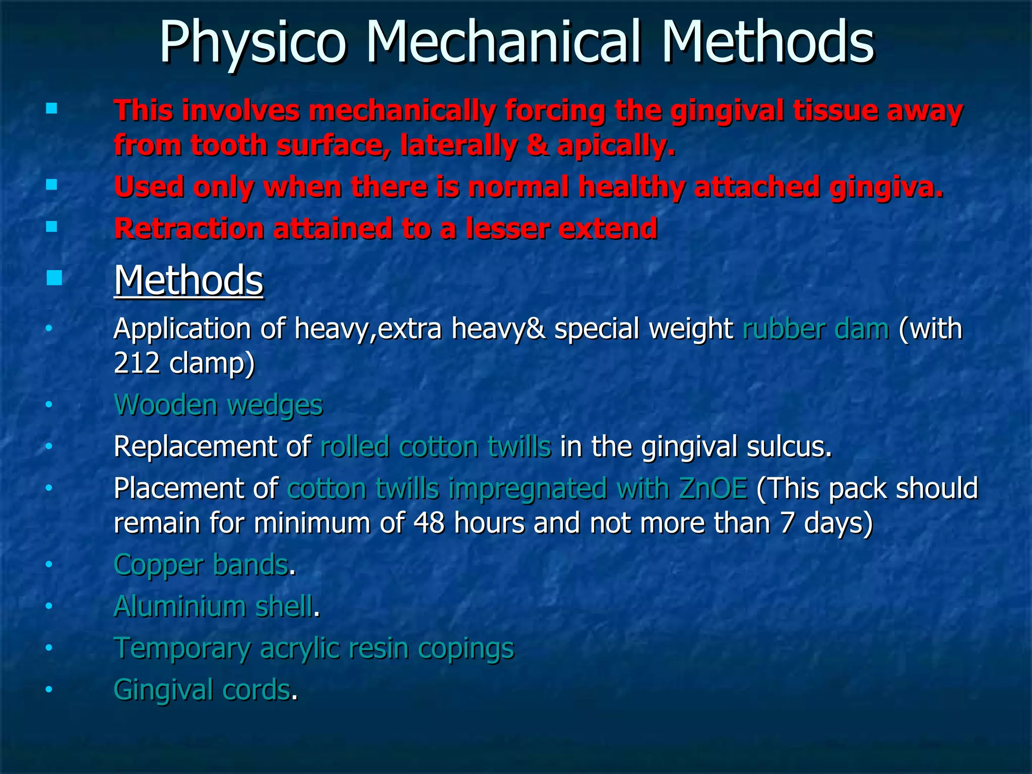 Gingival Tissue Management | PPT