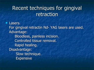 Gingival Tissue Management | PPT