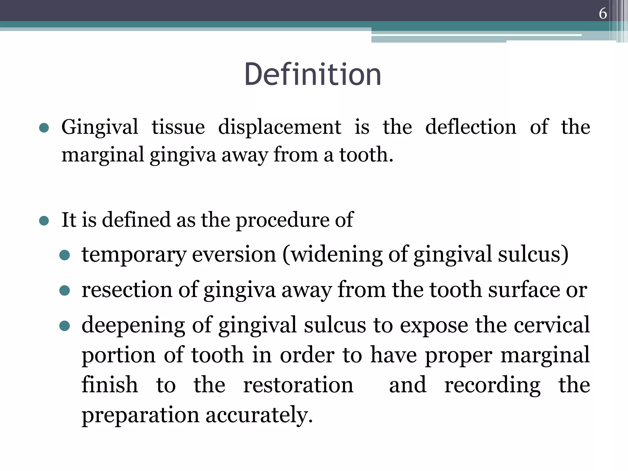Gingival tissue management | PPTX