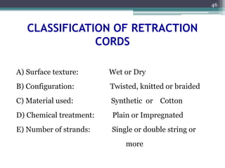 Gingival tissue management | PPTX