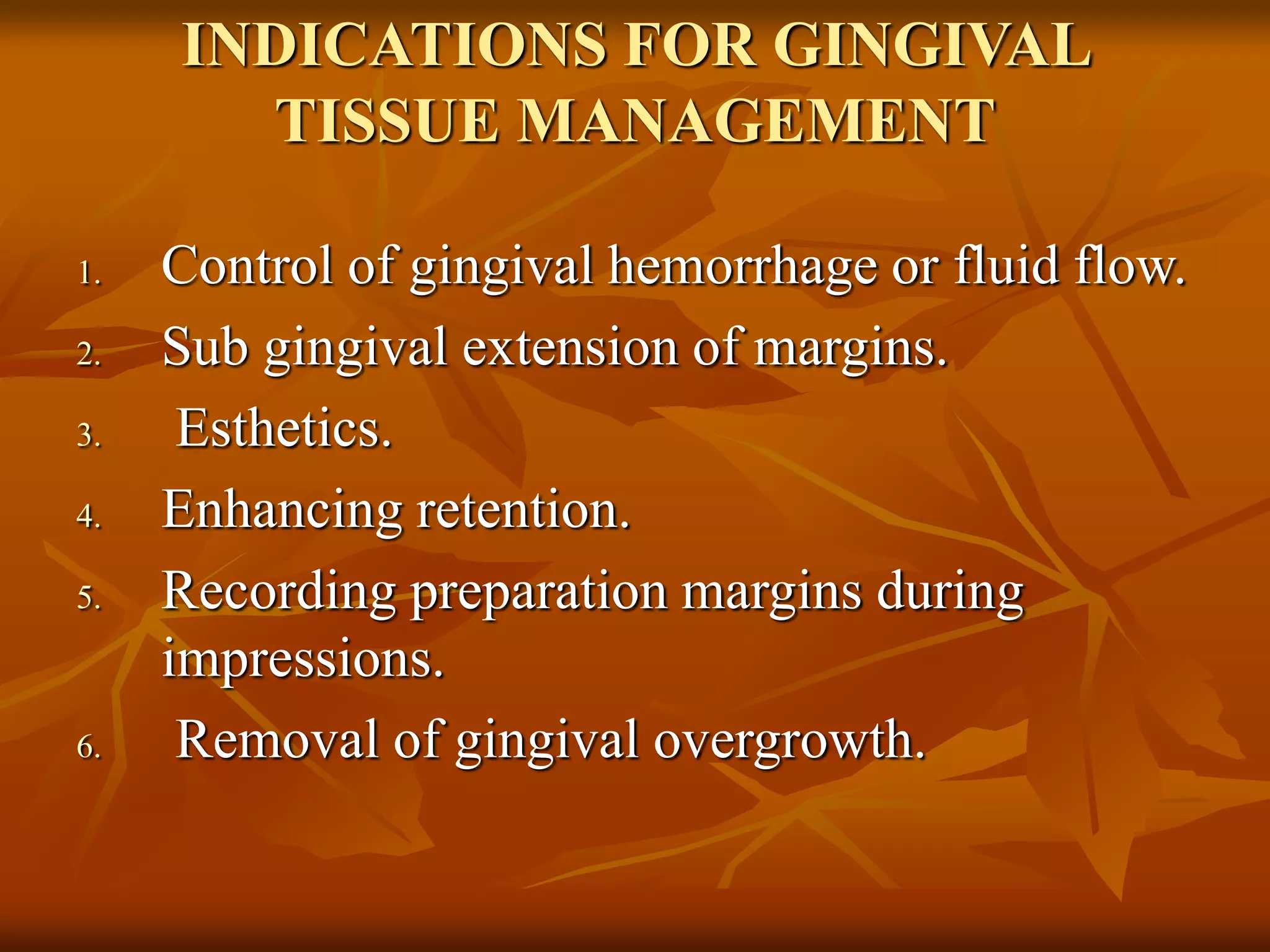 Gingival Tissues management | PPT