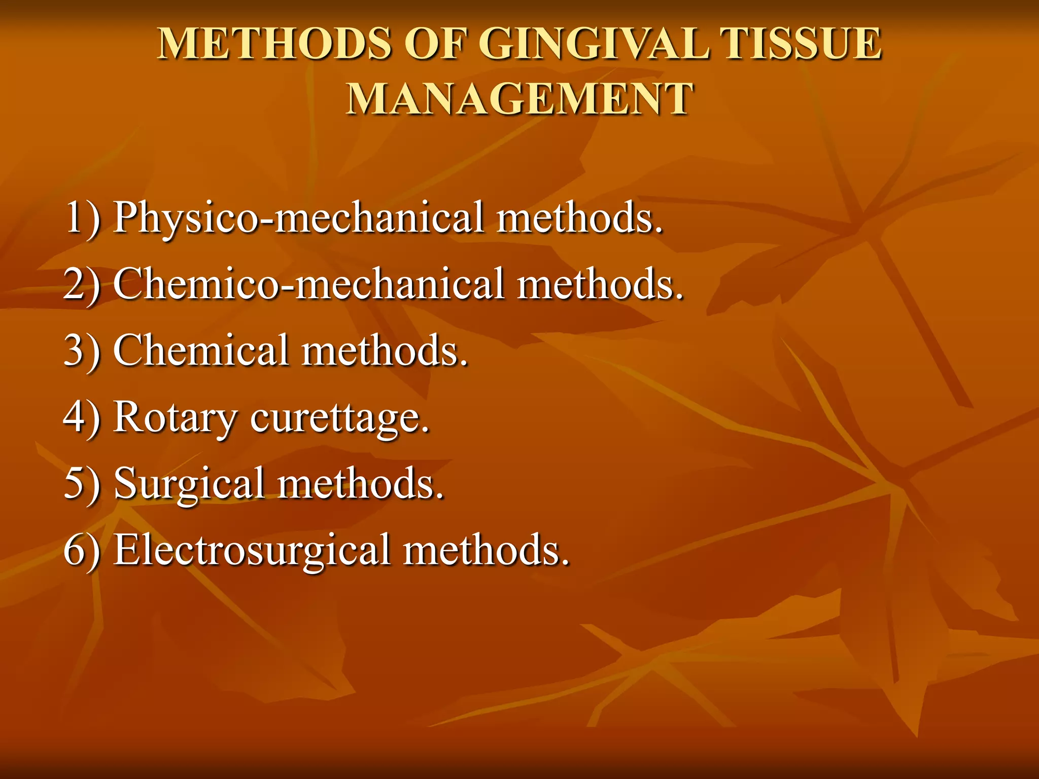 Gingival Tissues Management Ppt