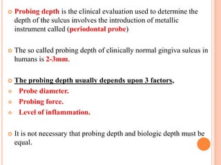 Gingival Sulcus Depth