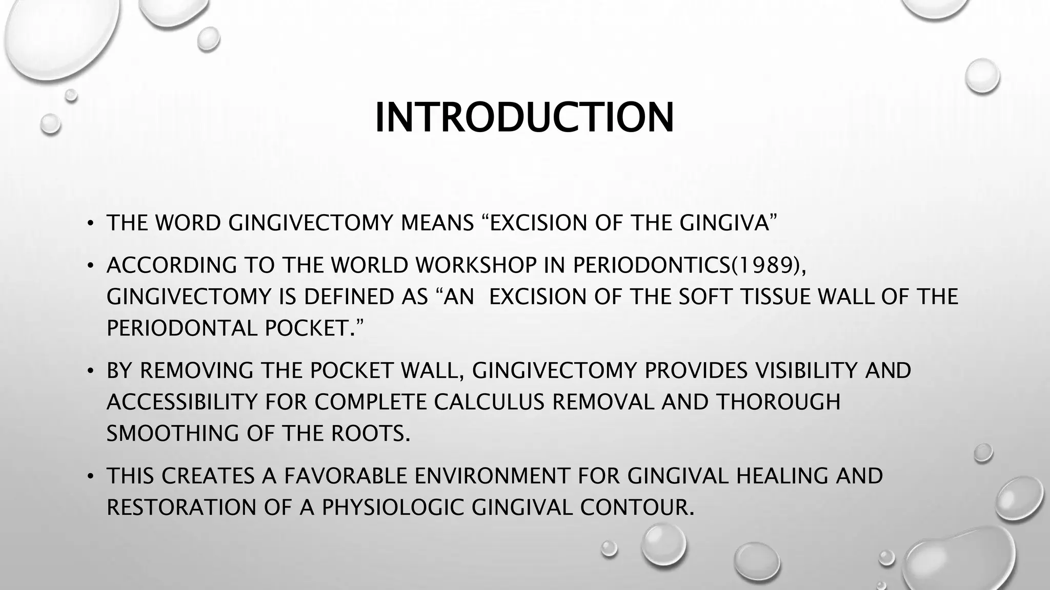 Gingivectomy- Surgical procedure in Periodontics | PPTX