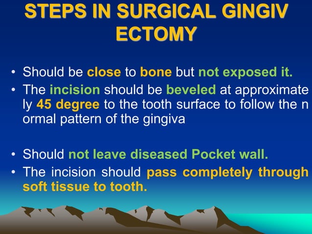 Gingivectomy .. periodontal diseases lect.Asma'a.pptx