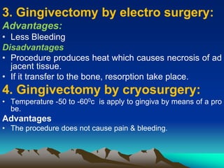 Gingivectomy .. periodontal diseases lect.Asma'a.pptx
