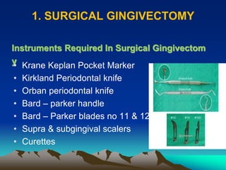 Gingivectomy .. periodontal diseases lect.Asma'a.pptx