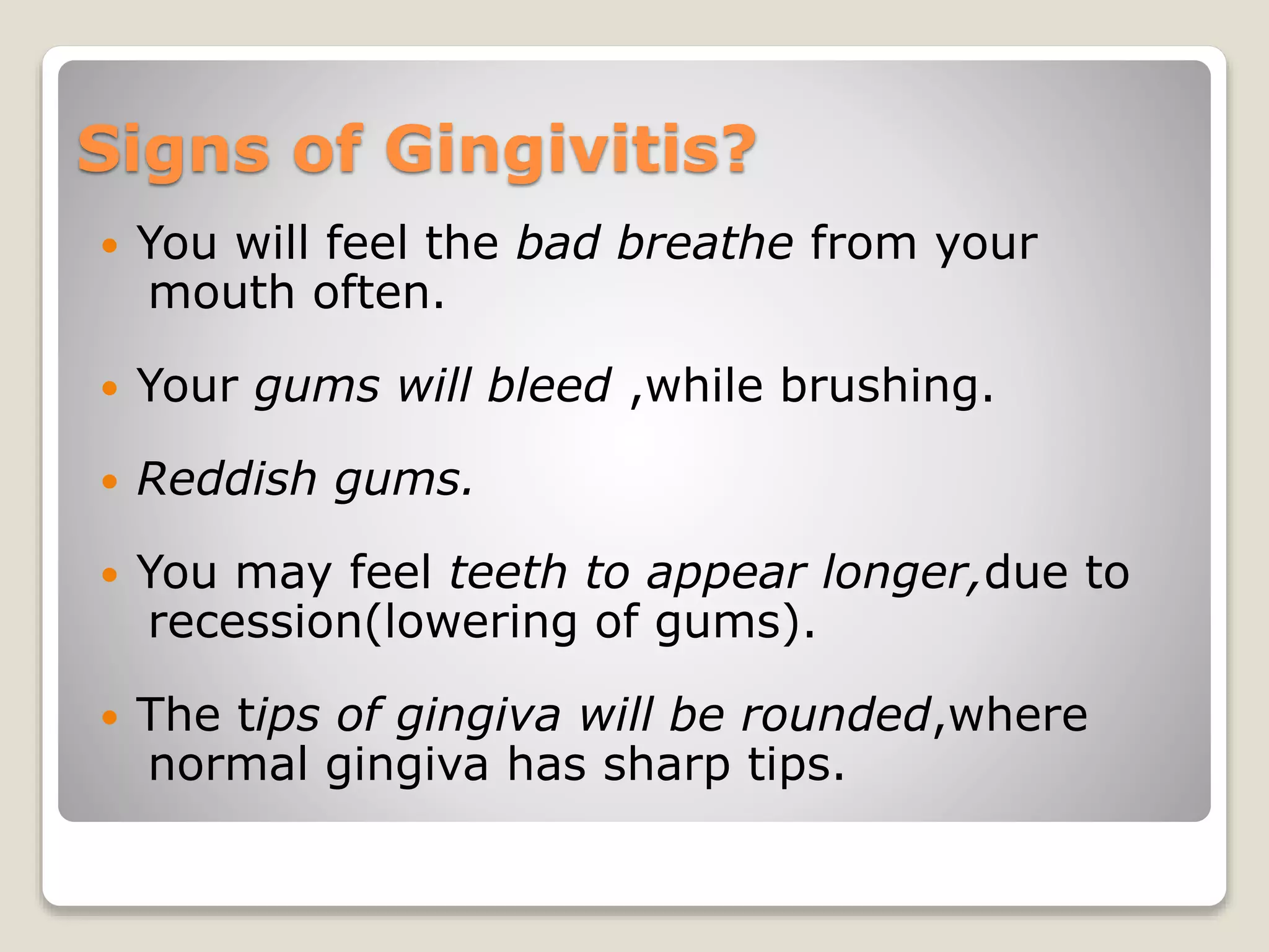 Gingivitis | PPTX