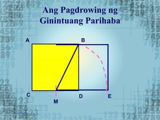 Ginintuang parihaba at maladiyosang proporsyon-M-Macutay | PPT