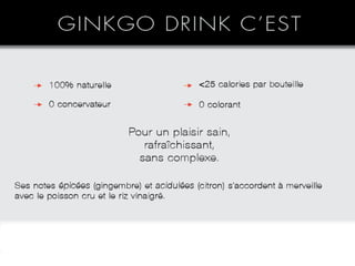 Ginkgo Sushi Drink | PPTX | Food & Drink