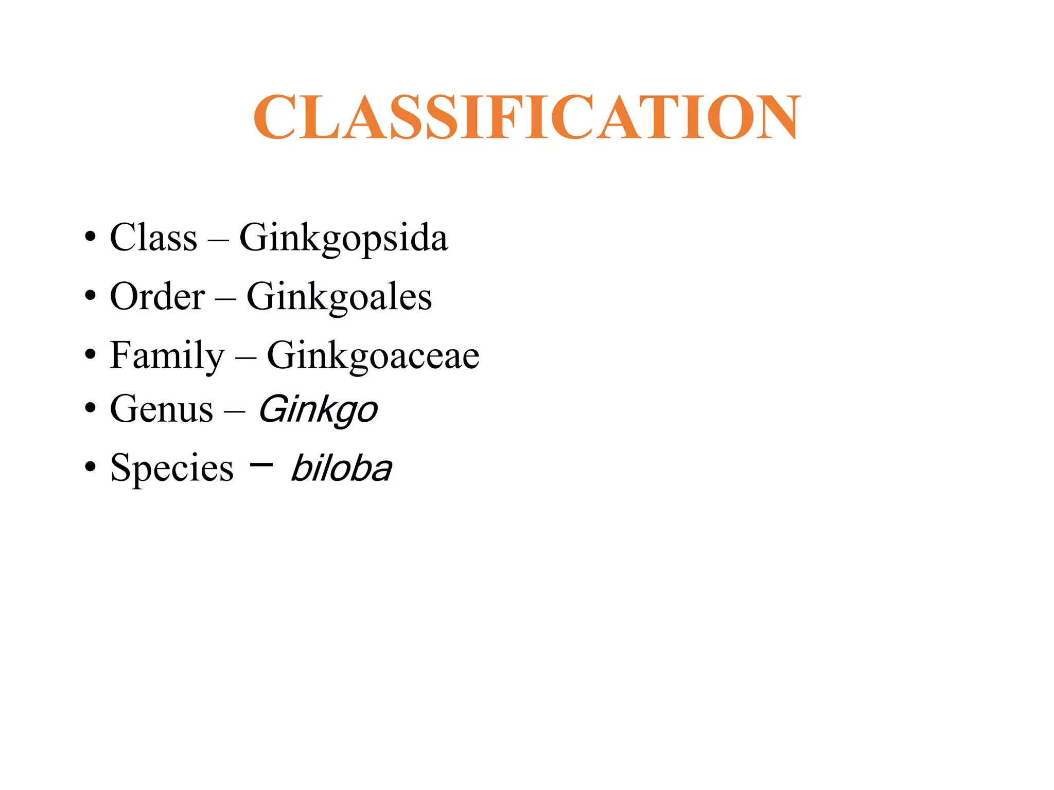 Ginkgo biloba | PPTX
