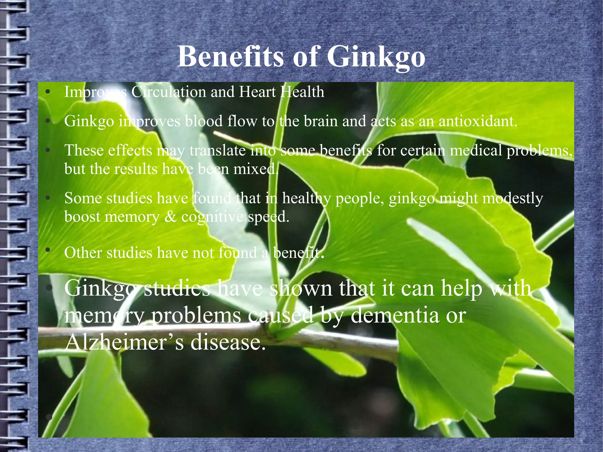 Discovering Ginkgo biloba | ODP
