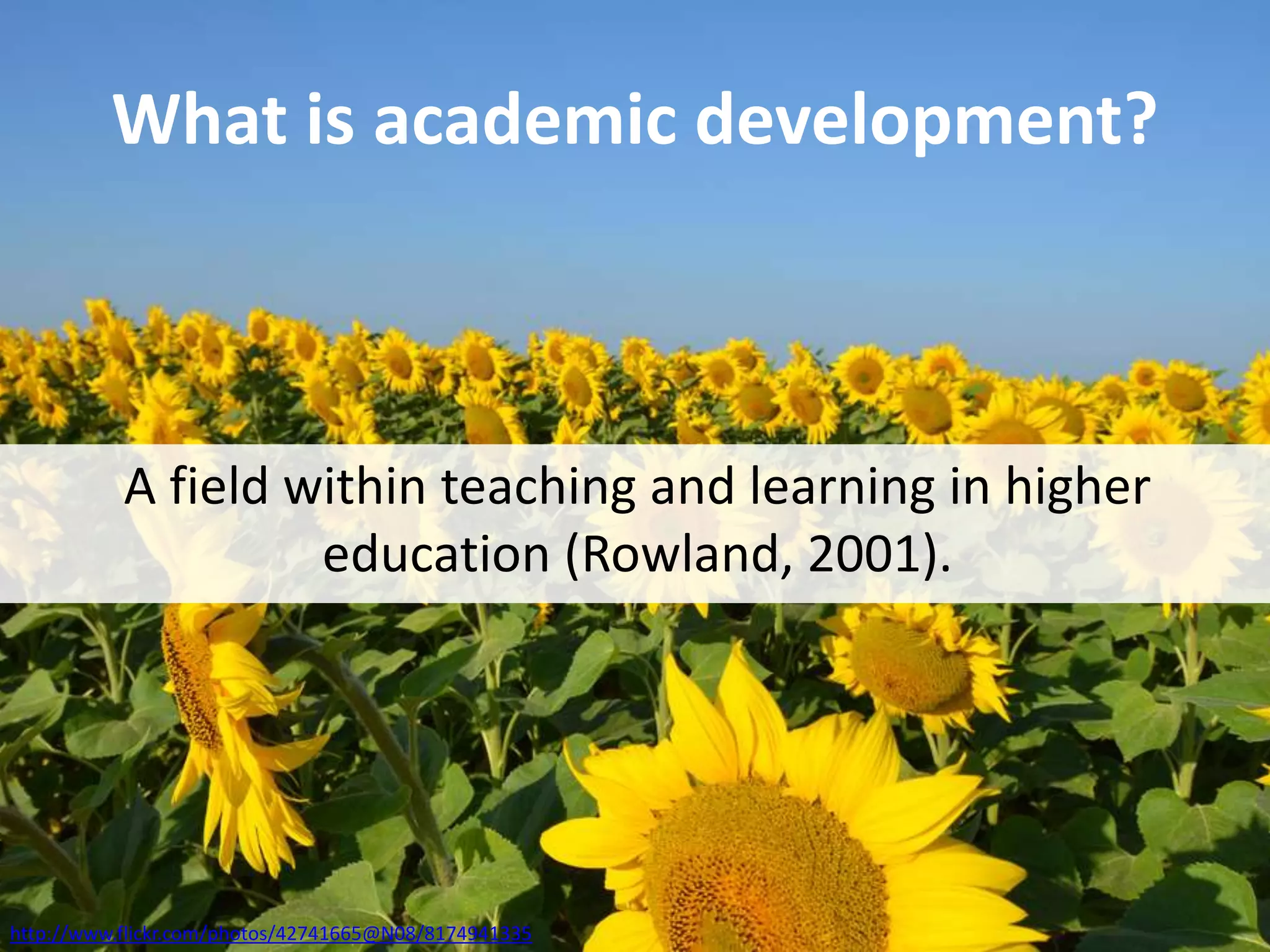 What is academic development ~ With a touch of tech. | PPTX