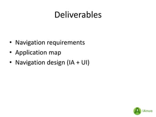 Navigation Design for Complex Web Applications | PPTX