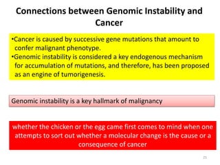 Genomic instability and Cancer | PPTX