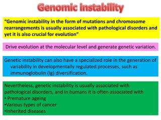 Genomic instability and Cancer | PPTX
