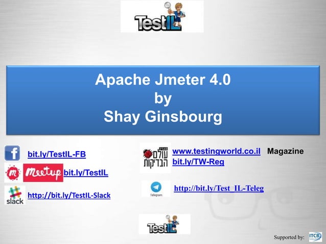 Ginsbourg.com presentation of apache jmeter 4 | PPT