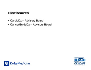 Transforming Medicine Through Genomics | PDF | Heart and Cardiovascular ...