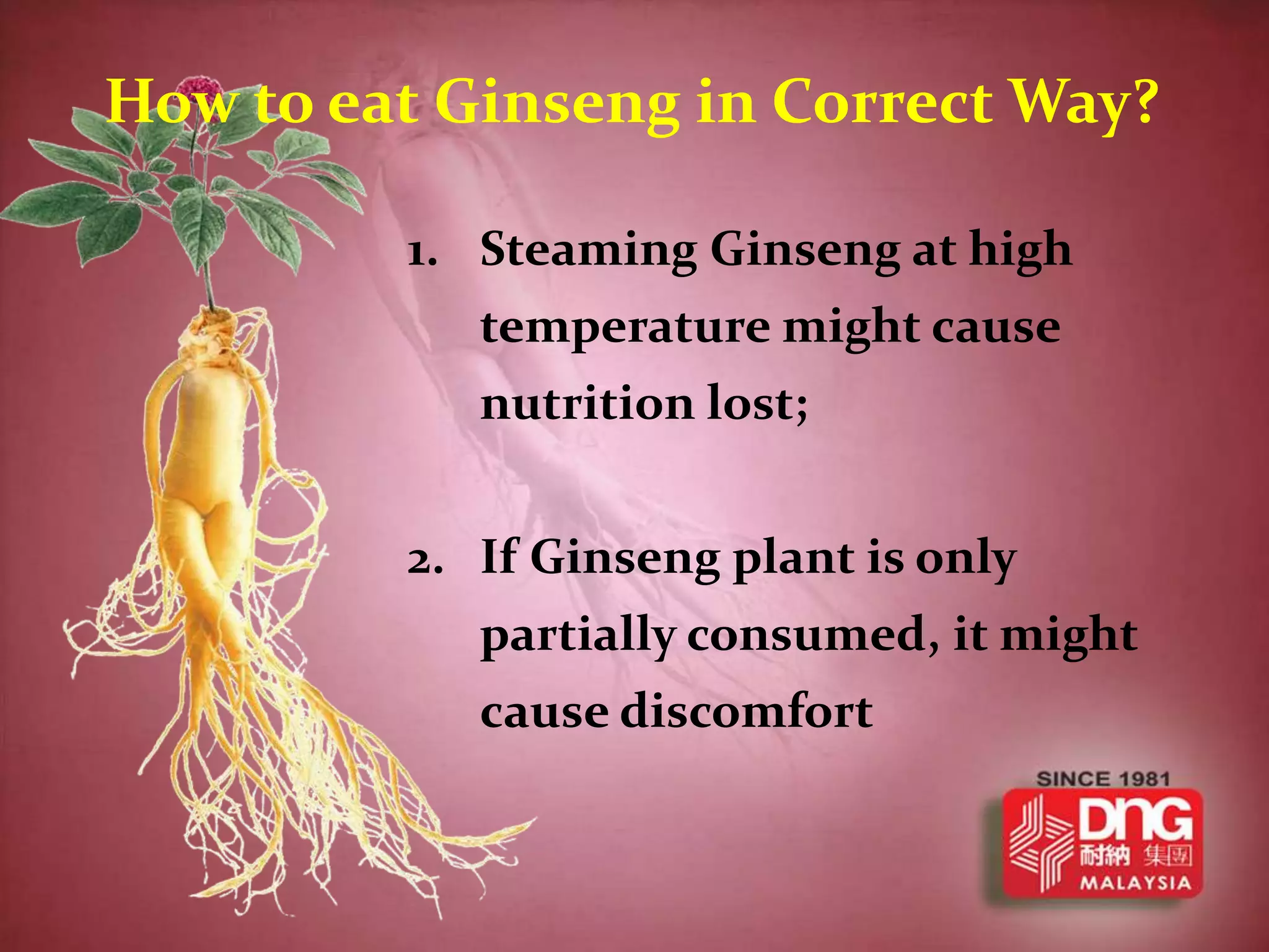 Ginseng Presentation | PPSX